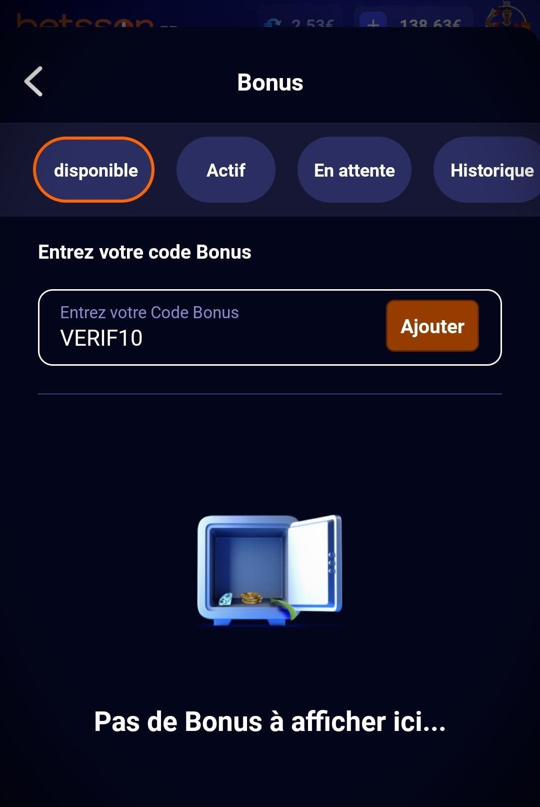 Betsson France Support